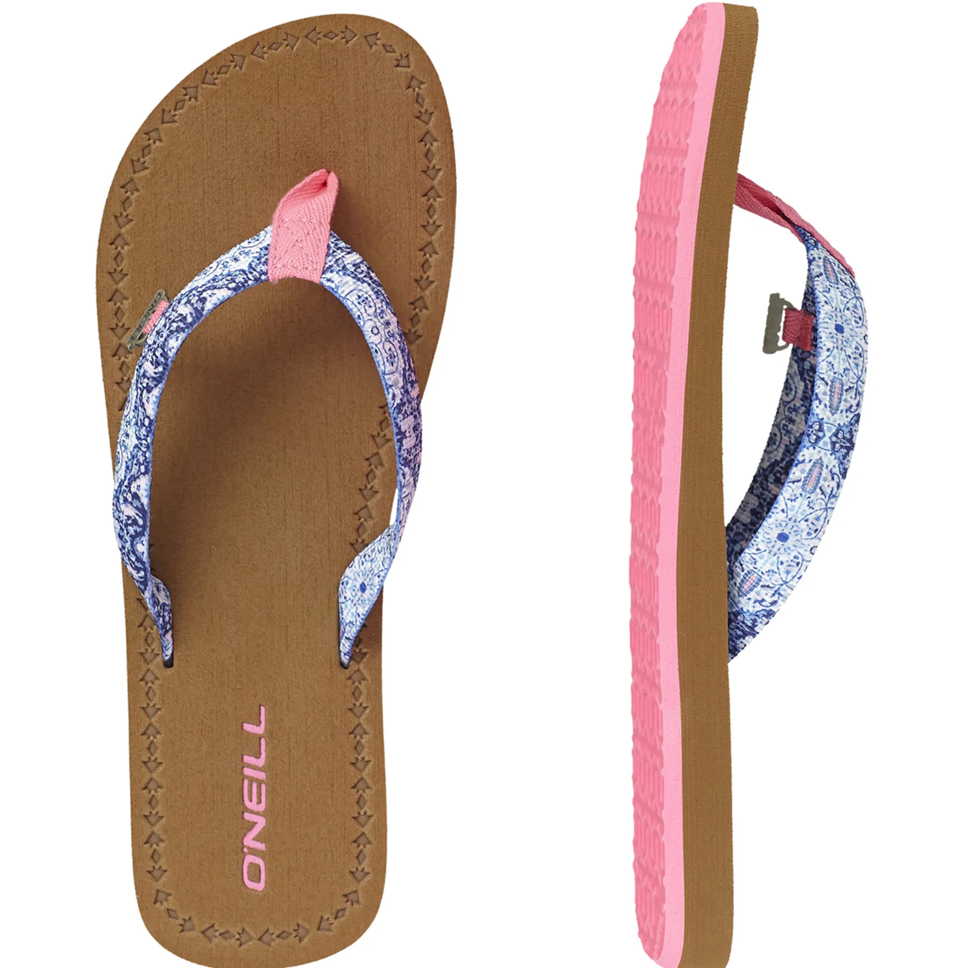 ONeill Woven Strap Flip Flops in Blue